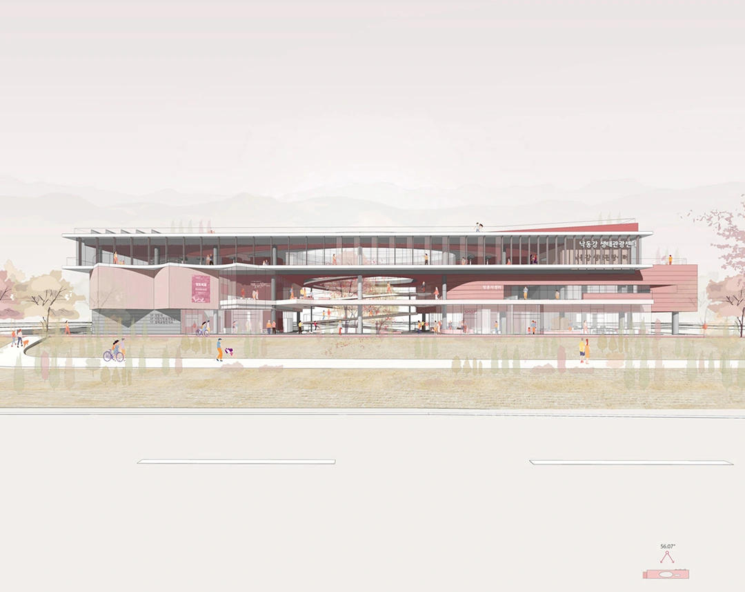Nakdonggang River Eco Tourism Center / The Ground Architecture - Go ...